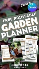 Free Garden Planner Printable for Beginners - The Homestead Challenge