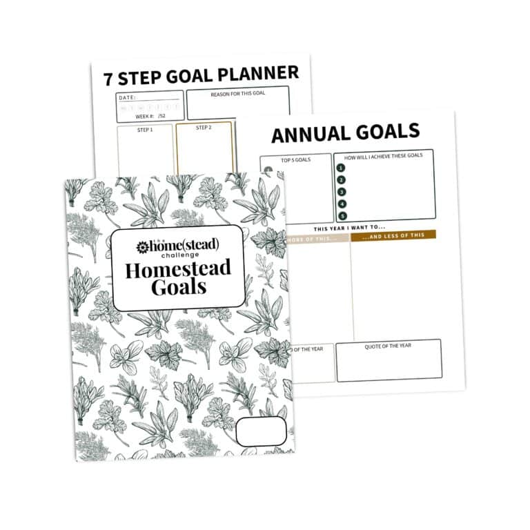 Freebie Library Opt In - The Homestead Challenge