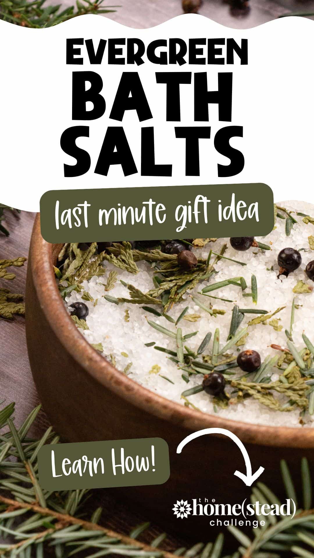 Last Minute Herbal Gift Idea: Evergreen Bath Salts! - The Homestead ...