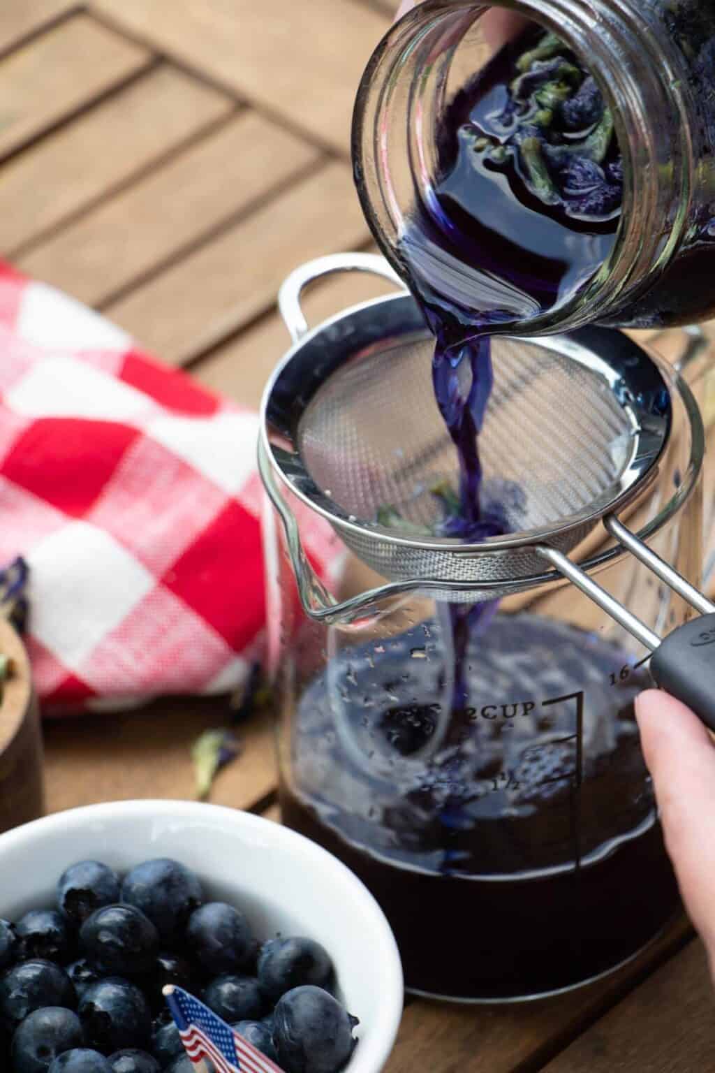 Blueberry Butterfly Pea Tea with Marshmallow Root for Gut Health ...